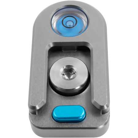 Kondor Blue Bubble Level Cold Shoe Plate with Safety Release, Space Gray