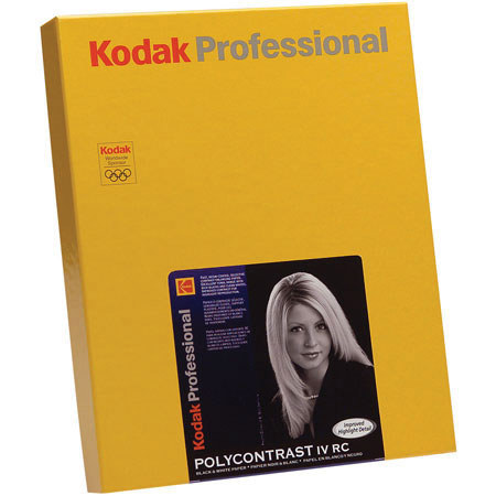 Kodak Polycontrast IV Resin Coated Black & White Enlarging Paper, 8x10 ...