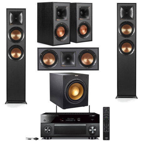 Klipsch 2 Pack R-625FA Dolby Atmos Floor standing Speaker With Speaker ...