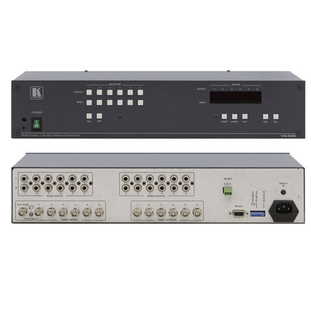 Kramer Electronics VS-626 6x6 Composite Video & Stereo Audio Matrix ...