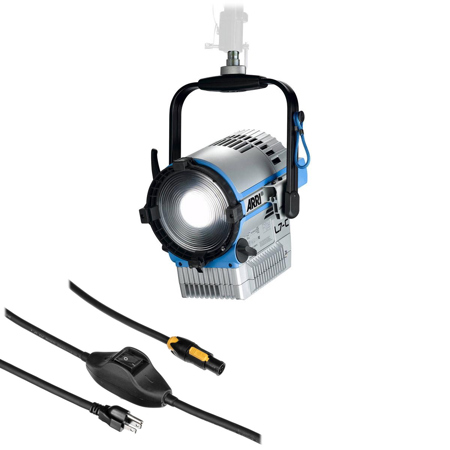 ARRI L7-C LE2 7" 220W RGBW LED Fresnel, Stand Mount, Blue/Silver, w ...