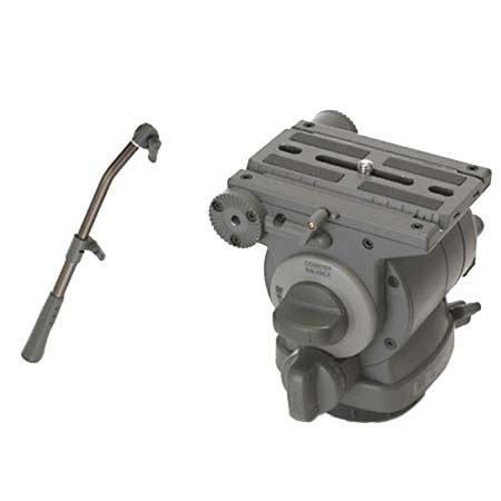 Libec H85 Tripod Fluid Head with PH-7 Pan Arm Handle & Camera Plate