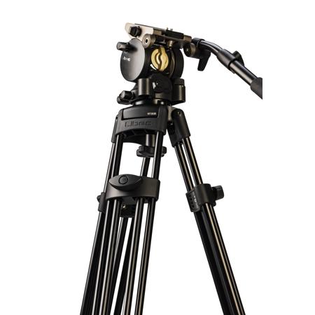 Libec HS-150 3-Section Al Tripod with H15 Fluid Head and SP-2B Floor Spreader HS-150