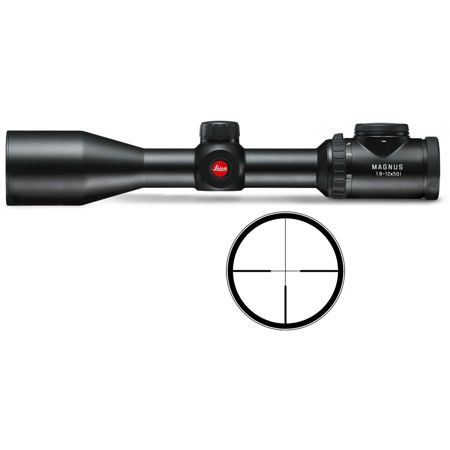 Leica 1.8-12x50 Magnus i Riflescope, Illum L-4A Reticle, Matte, 30mm Tube