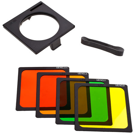 Lee Filters Lee Black and White Polyester 4x4" Filter Set w/ Gelsnap Holder