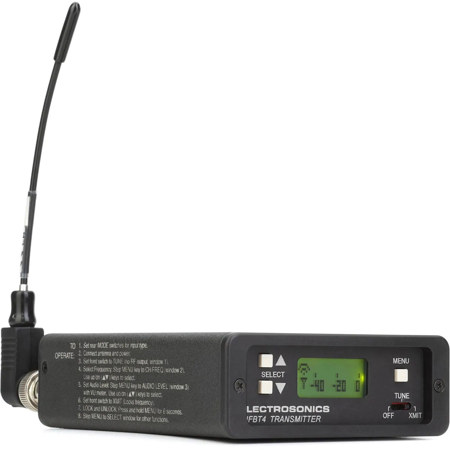 Lectrosonics IFBT4 Frequency-Agile Transmitter, Block 24: 614.40-639 ...