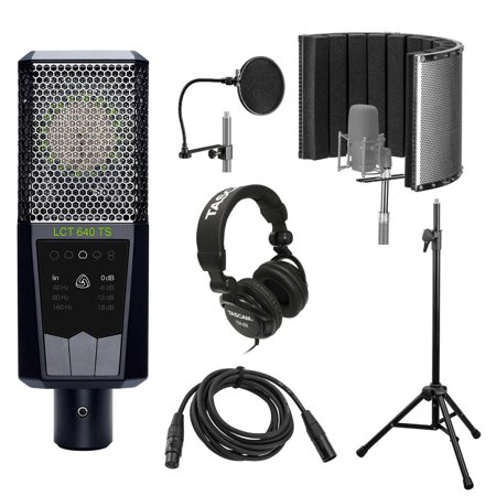 Lewitt LCT-640-TS Dual Output Condenser Microphone - Broadcast Arm ...