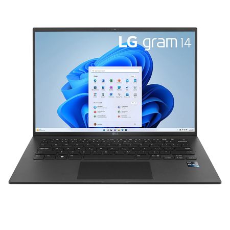 LG Gram 14" WUXGA Notebook, i5-1340P, 16GB RAM, 256GB SSD, W11P, Charcoal Gray