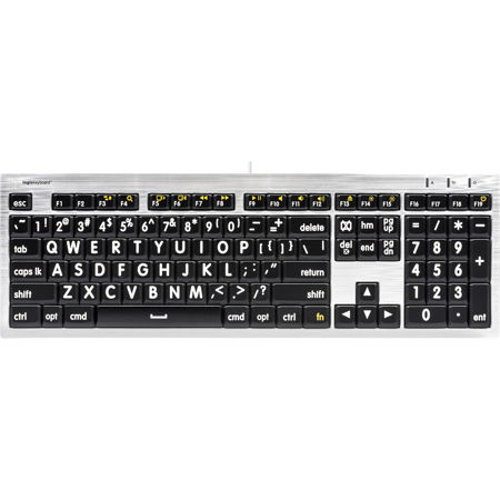 LogicKeyboard ALBA Large Print Mac Pro Keyboard (American English ...