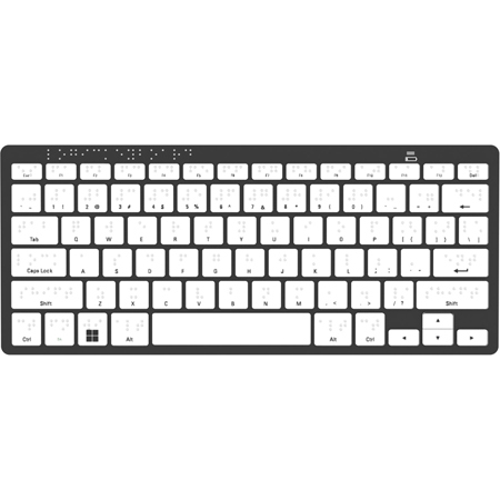 LogicKeyboard PC Bluetooth Braille Mini Keyboard - Adorama