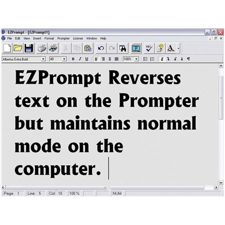 Listec Teleprompters EZPrompt Program Software for Windows - Adorama