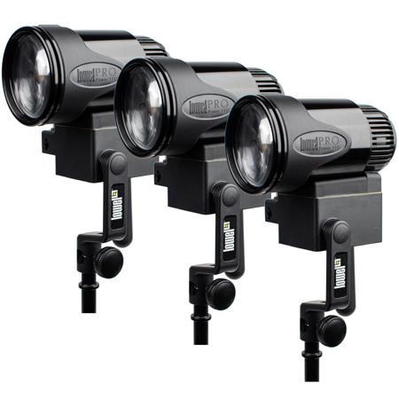Lowel PRO Power Bi-Color LED Fresnel 3-Light Field Production Kit G5-93BC