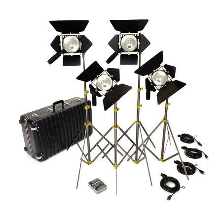 Lowel Omni 4 Kit Quartz Lighting Outfit with Omni O1-86Z Case. #O195Z