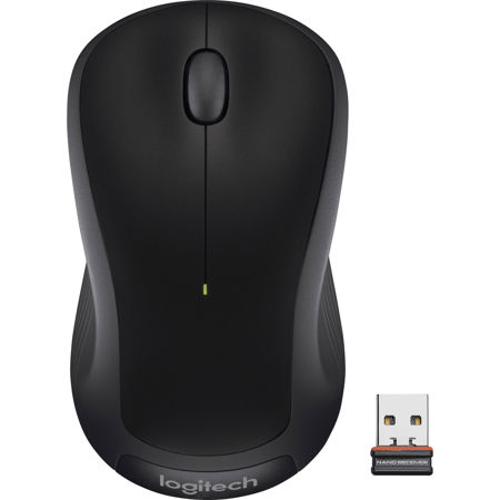 Logitech M310 Full-Size Wireless Optical Mouse, Black 910-004277