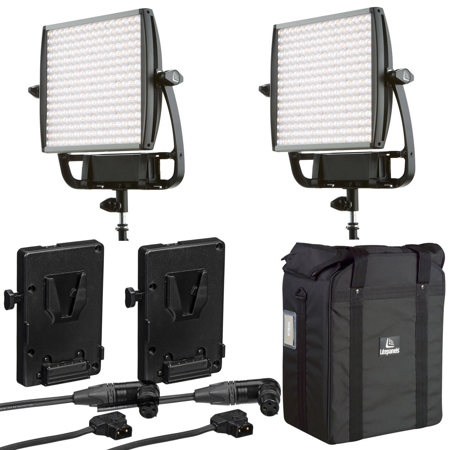 Litepanels Astra 6X Bi-Color NG LED Light Panel 105W W/2x Battery ...