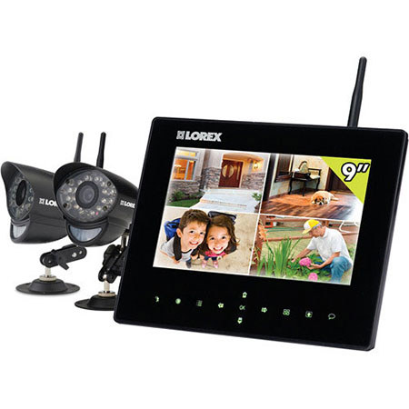 Lorex Live SD+ 9" Monitor/DVR Combo with Wireless Bullet Cameras, 2400 ...