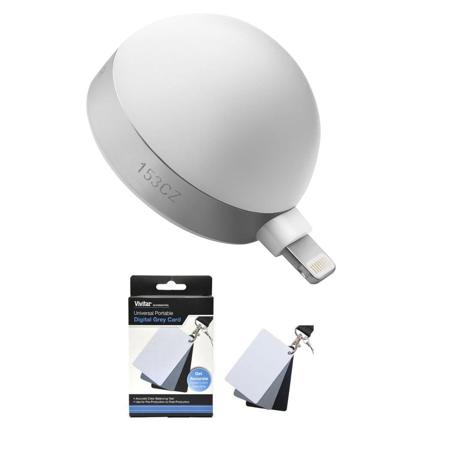 Lumu Power Color & Light Meter, Bundle with Vivitar Digital Gray Card Set
