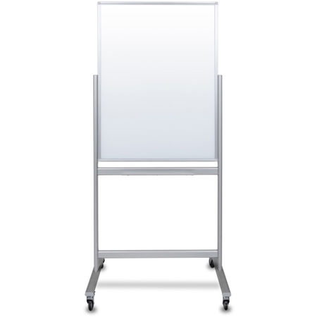 Luxor 30x40" Mobile Double-Sided Magnetic Glass Marker Board - Adorama