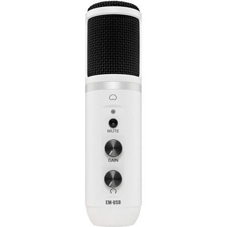 Mackie EM-USB EleMent Series USB Condenser Microphone, White - Adorama