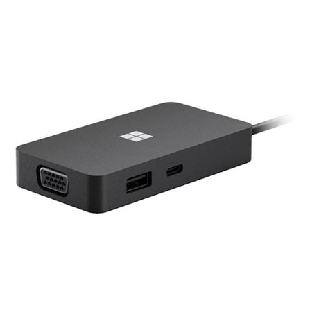 Microsoft USB-C Multi-Port Travel Hub with Power Pass-Through, Black ...