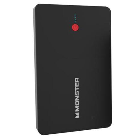 Monster Cable 12500mAh Power Bank for All Mobile Devices, Black 133358