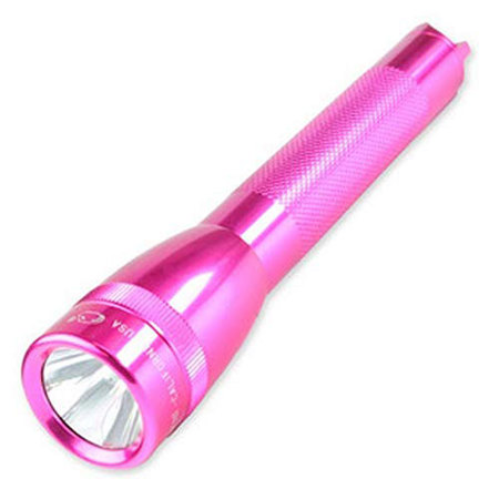 MagLite Mini Maglite 2-Cell AA Incandescent Flashlight, 14 Lumens Hot Pink
