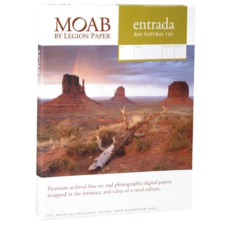Moab Entrada Rag Natural Matte Fine Art Paper (17x22"), 25 Sheets ...