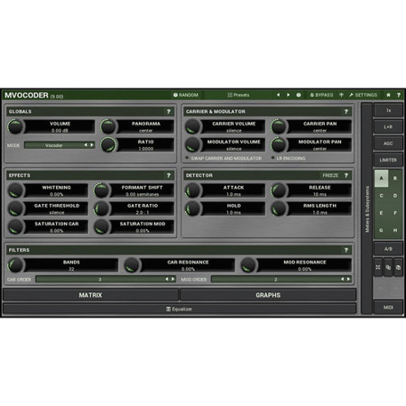 MeldaProduction MVocoder Vocoder Software Plug-In, Electronic Download