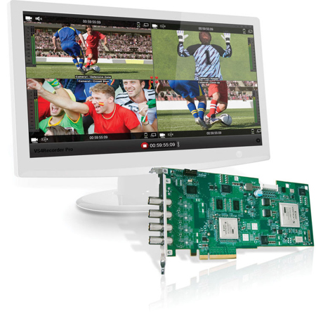 Matrox VS4Recorder Pro Software and VS4 Quad HD-SDI Capture Card