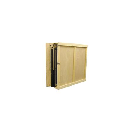Matthews 42x42" Wooden Reflector Storage Box with 2 Place Slots, Open ...
