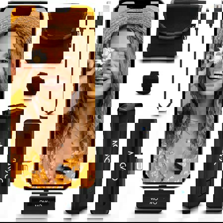 Movo Photo Wireless-Mini-DI Microphone System with Omni Lav Mic for Apple iPhone