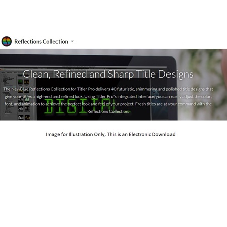 NewBlueFX Reflections Collection Video Editing Plug-Ins for Titler Pro ...