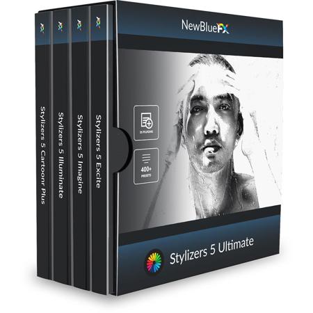 NewBlueFX Stylizers 5 Ultimate Effects Software Plug-In Bundle, Download