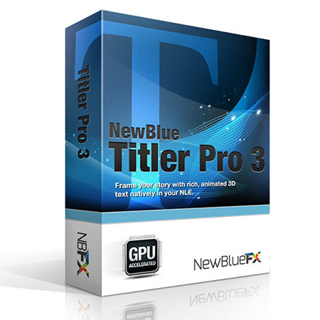 NewBlueFX Titler Pro 3 After Effects Edition Upgrade TITLER PRO 3 AE UPGR
