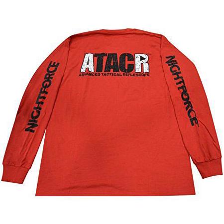Nightforce Optics ATACR Men's Long Sleeve Shirt, Medium, Red - Adorama