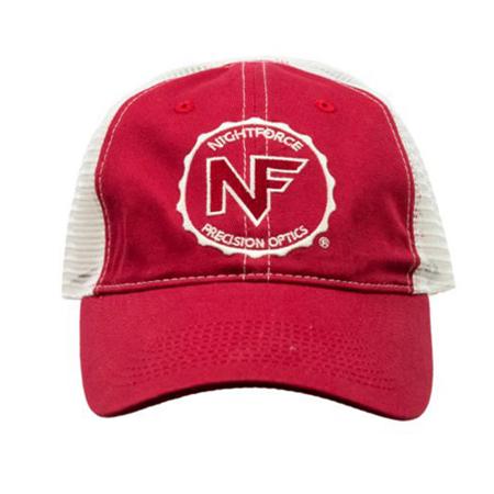 Nightforce Optics Mesh Back, Embroidered Logo Ball Cap, Red - Adorama