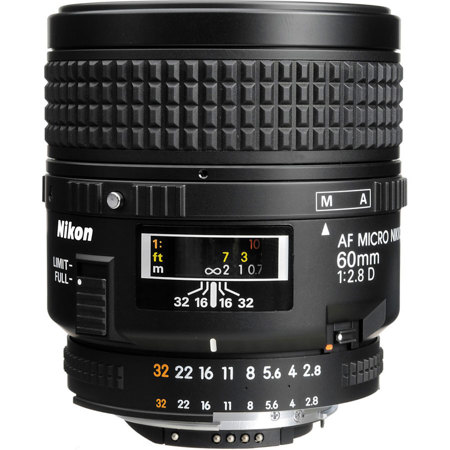 Used Nikon 60mm f/2.8D Micro AF-D Autofocus Macro Lens - Adorama