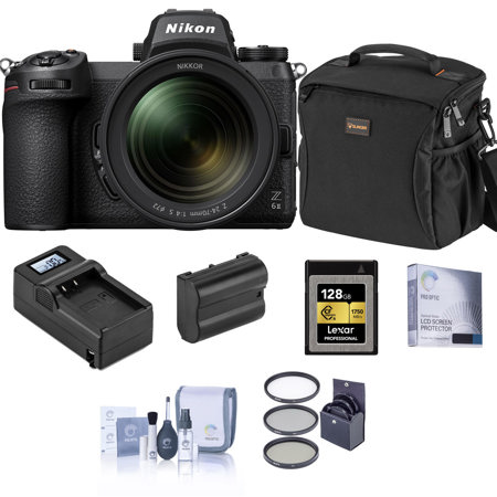 Nikon Z 6II Mirrorless Camera with 24-70mm f/4 Lens, Bundle w ...