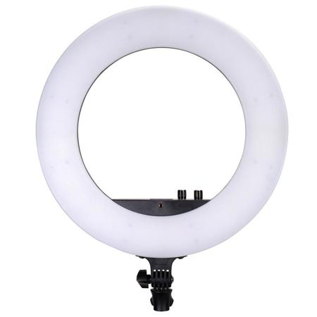 NanLite Halo 18" Dimmable Bi-Color LED Ring Light Kit with Desktop ...