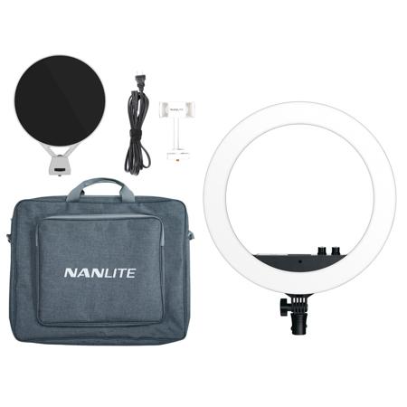 Nanlite Halo 14 Dimmable Adjustable Bi-Color 14" LED Ring Light