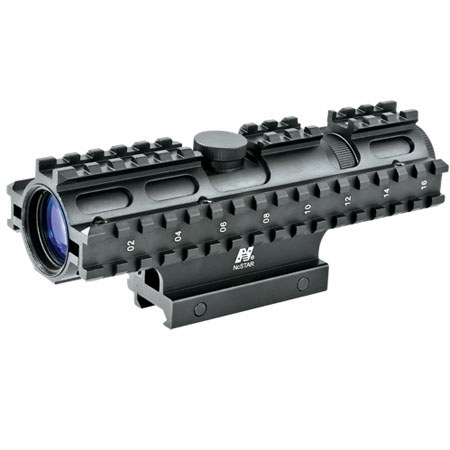 NcSTAR 2-7x 32mm Compact Riflescope with 3 Rail Sight System, P4 Sniper ...