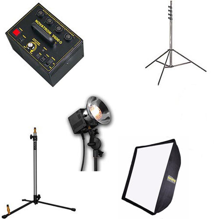 Novatron V-600D 3 Fan-Cooled Flash Head Complete Kit - Adorama