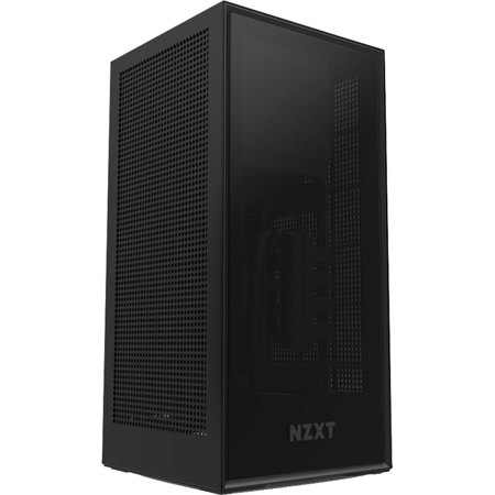 NZXT H1 Mini-ITX Case with Power Supply, Liquid Cooler, Riser Card ...