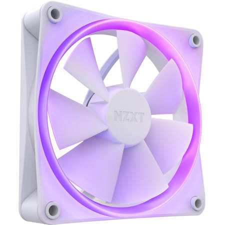 NZXT F120 120mm Hub-Mounted RGB Core Fan, Matte White - Adorama