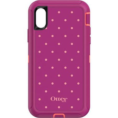 OtterBox Defender Case for iPhone X - Coral Dot - Adorama