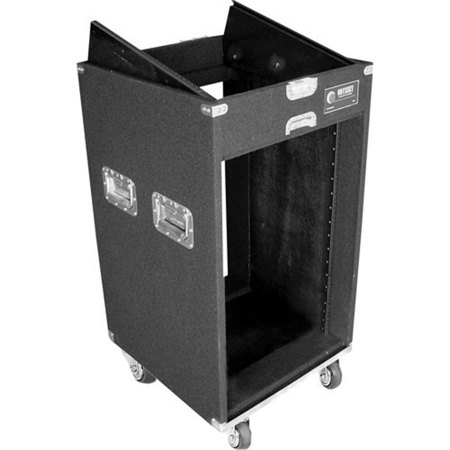 Odysseyy CXP1116W Carpeted Console Rack Case w/3.0" Caster Wheels