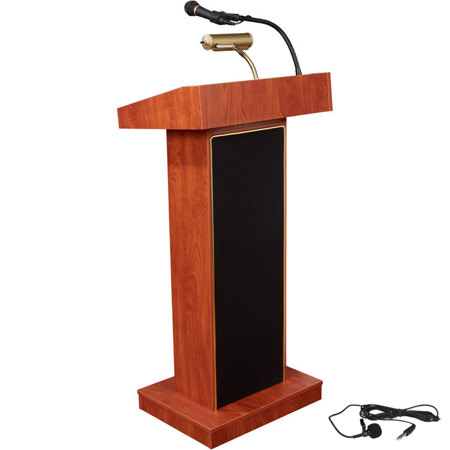 Oklahoma Sound Orator 800X Floor Sound Lectern, Cherry 800X-CH