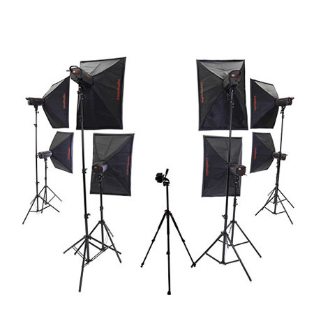 Ortery LiveStudio 100W LED 8-Light Kit 8 LIGHT KIT - Adorama