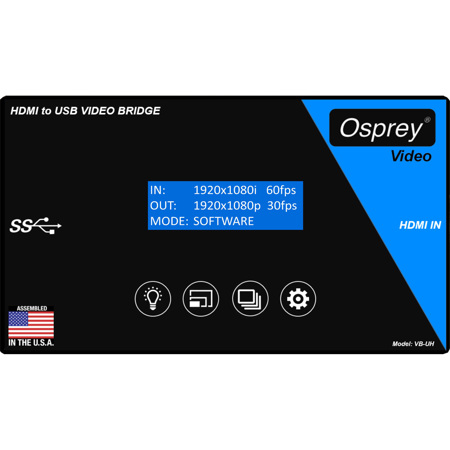 Osprey Video VB-UH & HDMI to USB 3 Video Capture Device 97-22411