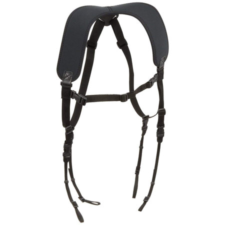 Op/Tech Dual Harness 3/8" Cord Version, Regular, Black - Adorama